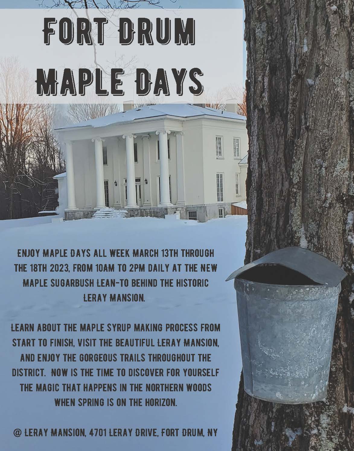 Maple Days - Fort Drum - iSportsman